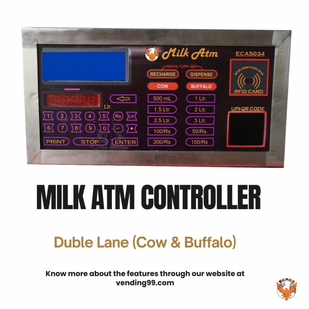 Digital Duble Lane Milk ATM Controller (Cow & Buffalo)